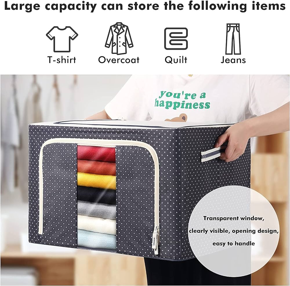 Steel Frame Folding Storage Organizer Bags – Online Shopping in ...