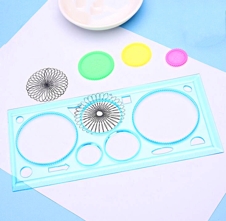 Circle Plastic Spirograph Ruler Set For Circle Designing-Wide Traders ...